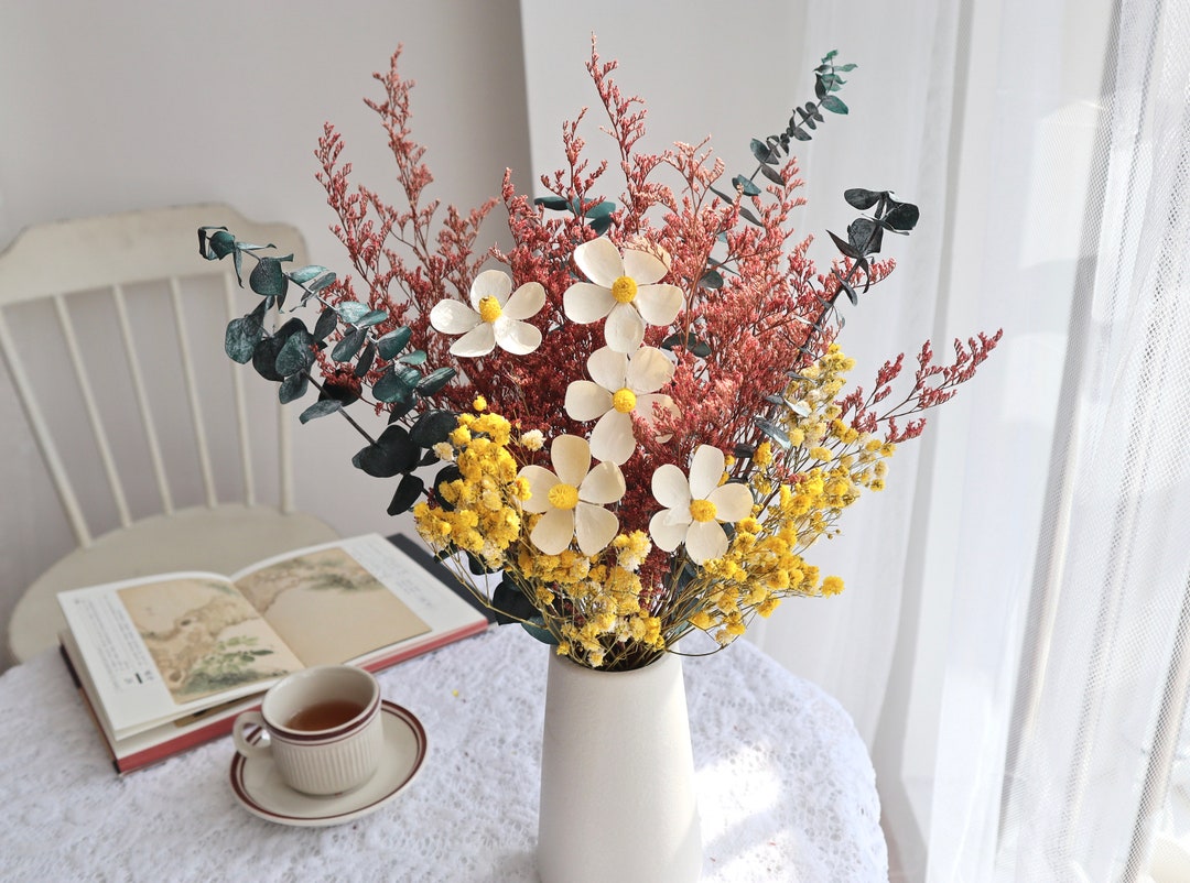 Preserved Flowers Dried Flower Bouquet,natural Home Decor, Dried ...