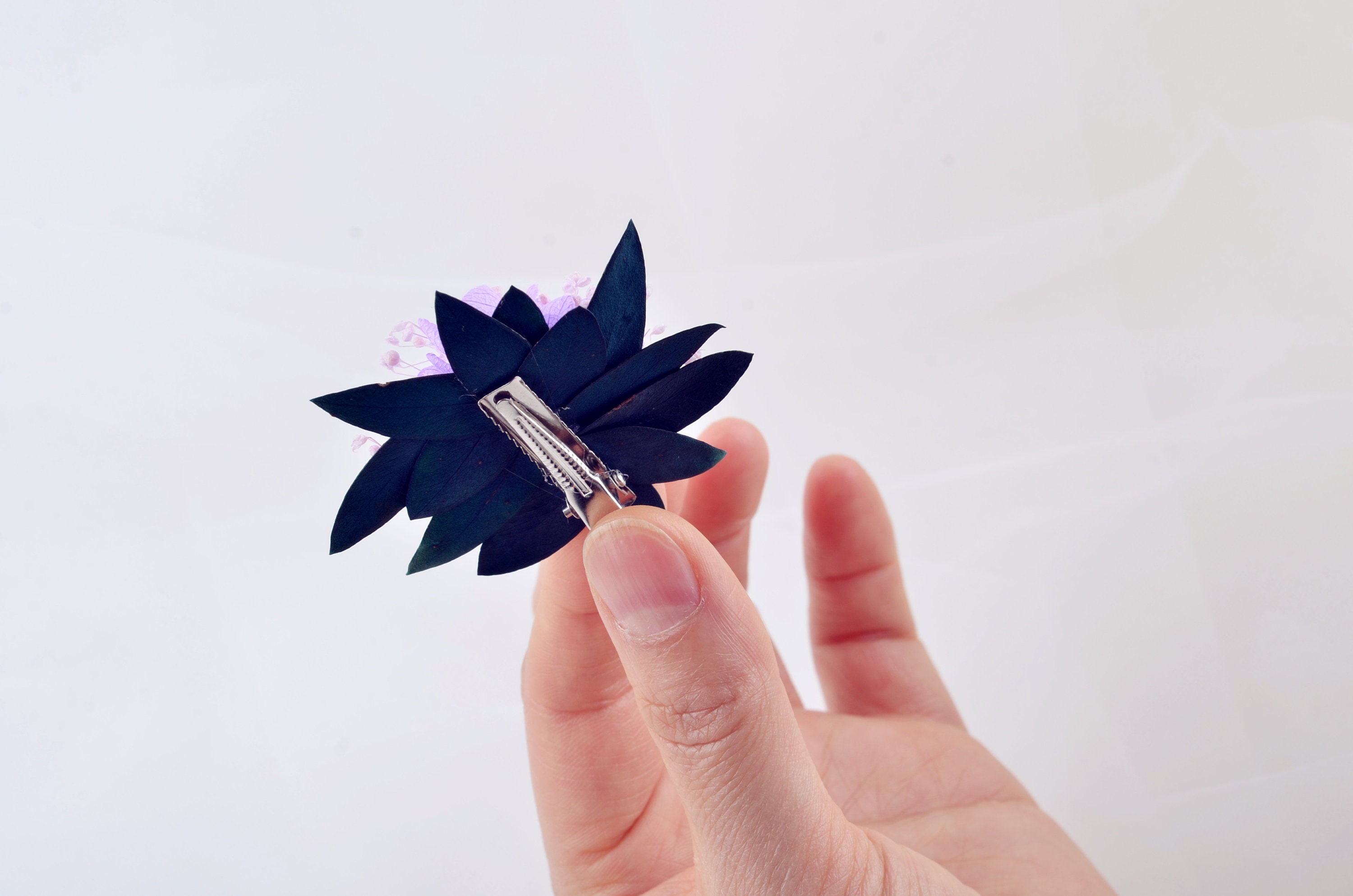 Preserved Natural Real Flower Kids Hair Clip Pincolorful Blue | Etsy