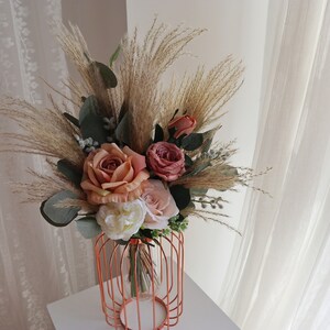 Rustic Boho Wedding Bouquetartificial Faux Flowers Home - Etsy