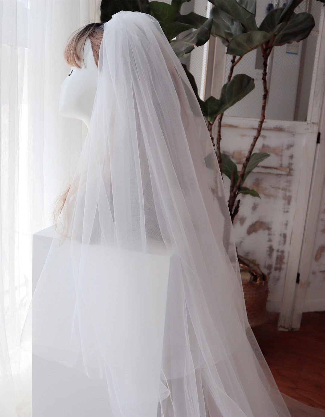Double Layer Wedding Bridal Veil ,extra Long White,wedding Veil Bridal ...