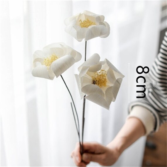 White magnolia dry flower decoration pieces of northern Europe new ...