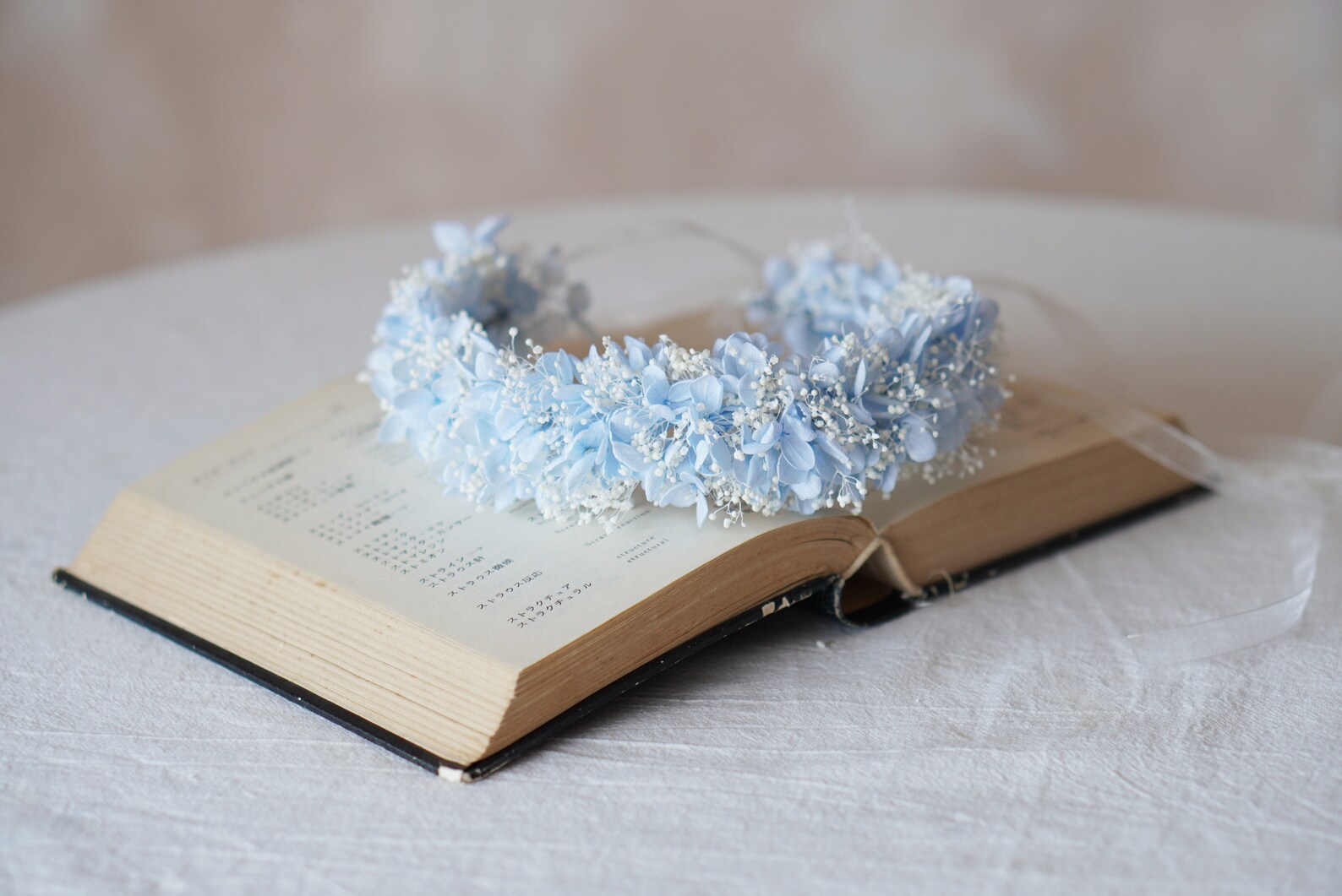Preserved Natural Real Flower Crown Light Blue Hydrangea - Etsy