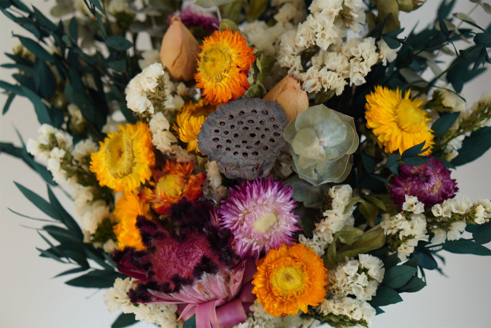 Rustic Boho Wedding Bouquetdried Natural Flowers Home Wedding | Etsy