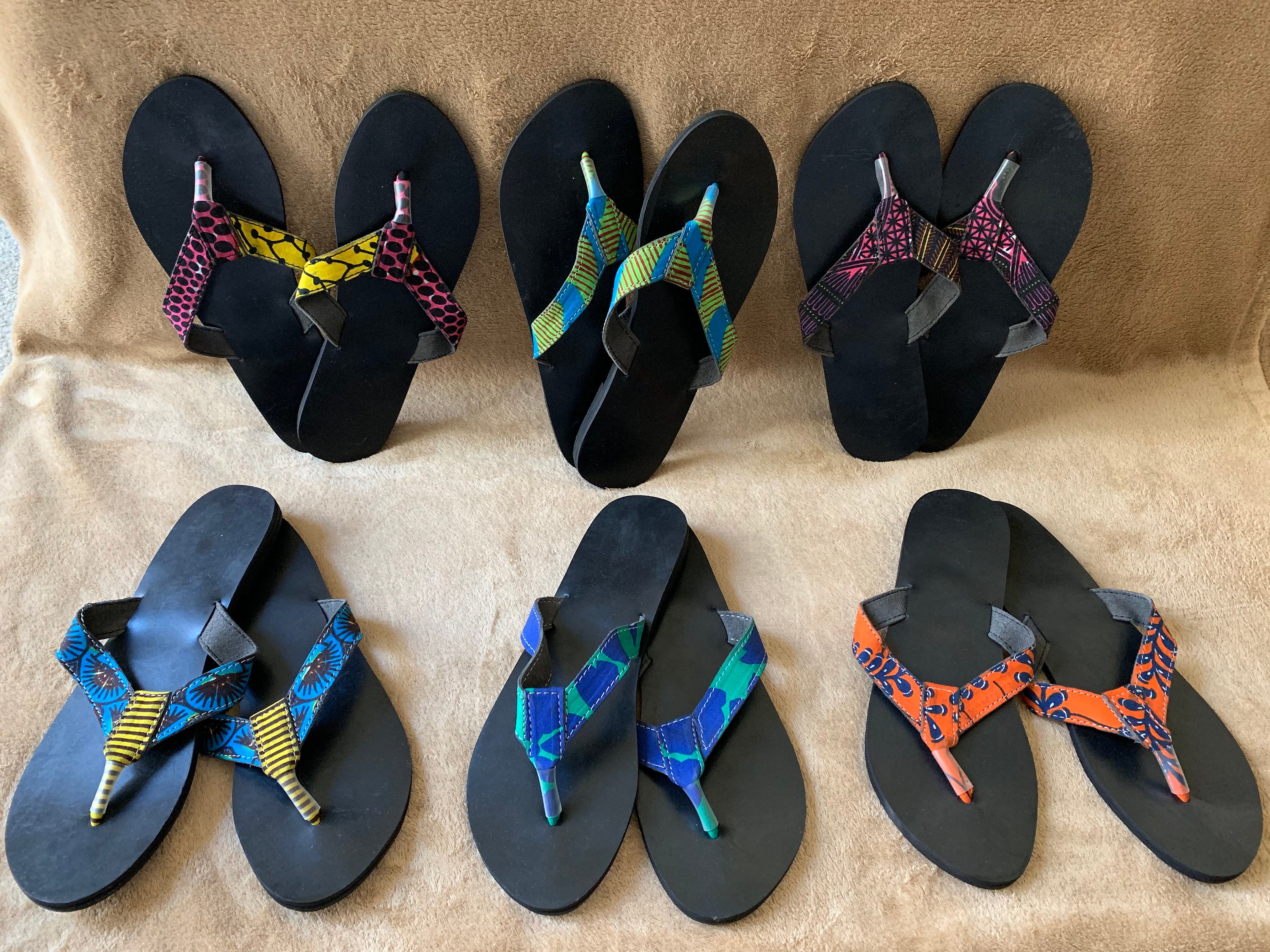 Handmade African Sandals: African Ankara | Etsy