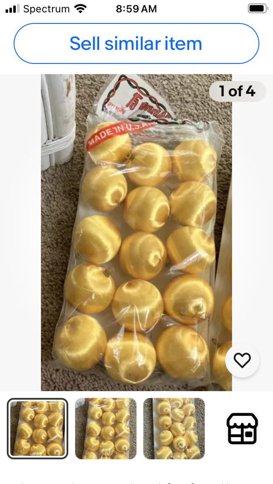Silkies” Set of 21 Vintage Yellow Gold Christmas Ornaments - Etsy
