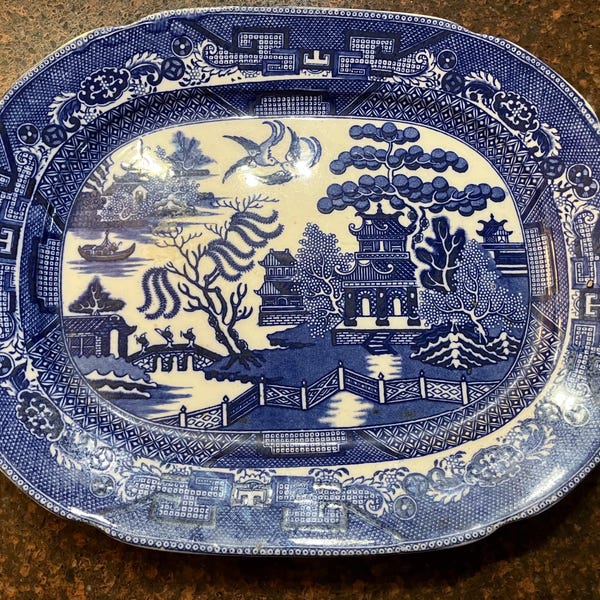 Early Blue Willow - Etsy