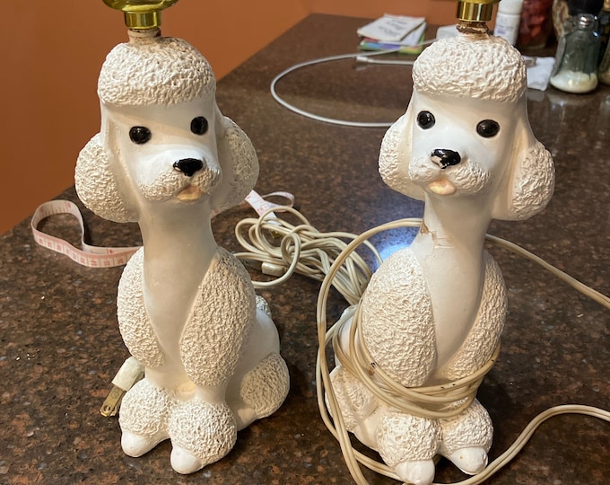 Pink Poodle Table Lamp - Etsy