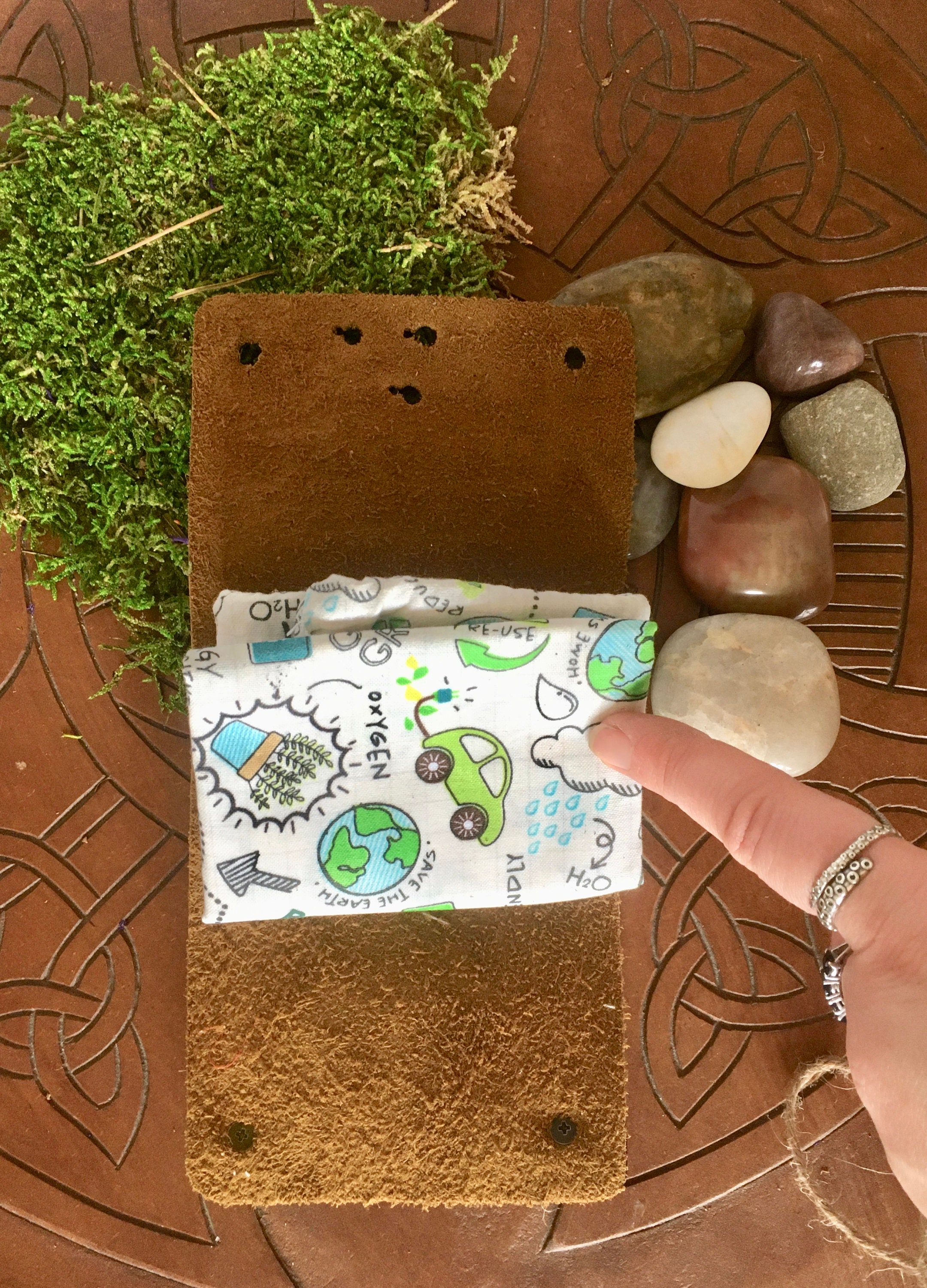 LARP Pouch Leather and Waxed Canvas LARP Leather Pouch Chicken Bag ...