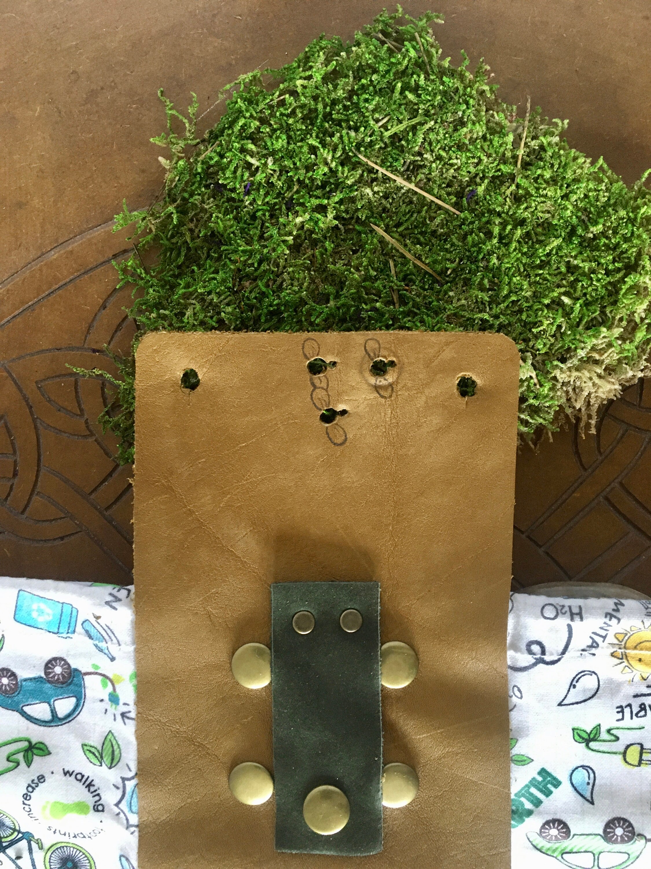 LARP Pouch Leather and Waxed Canvas LARP Leather Pouch Chicken Bag ...