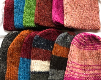 Knit stocking cap | Etsy