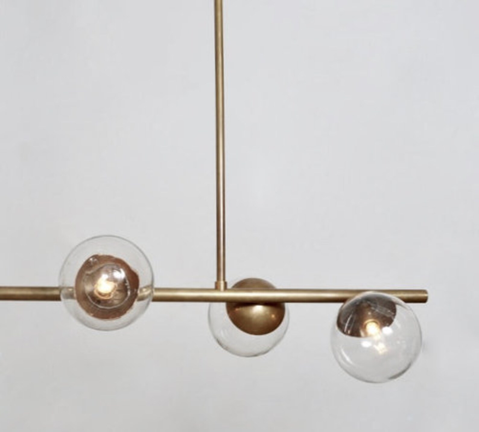 Contemporary Linear TRAPEZE Ceiling Light Lamp , Modern Pendant Light ...