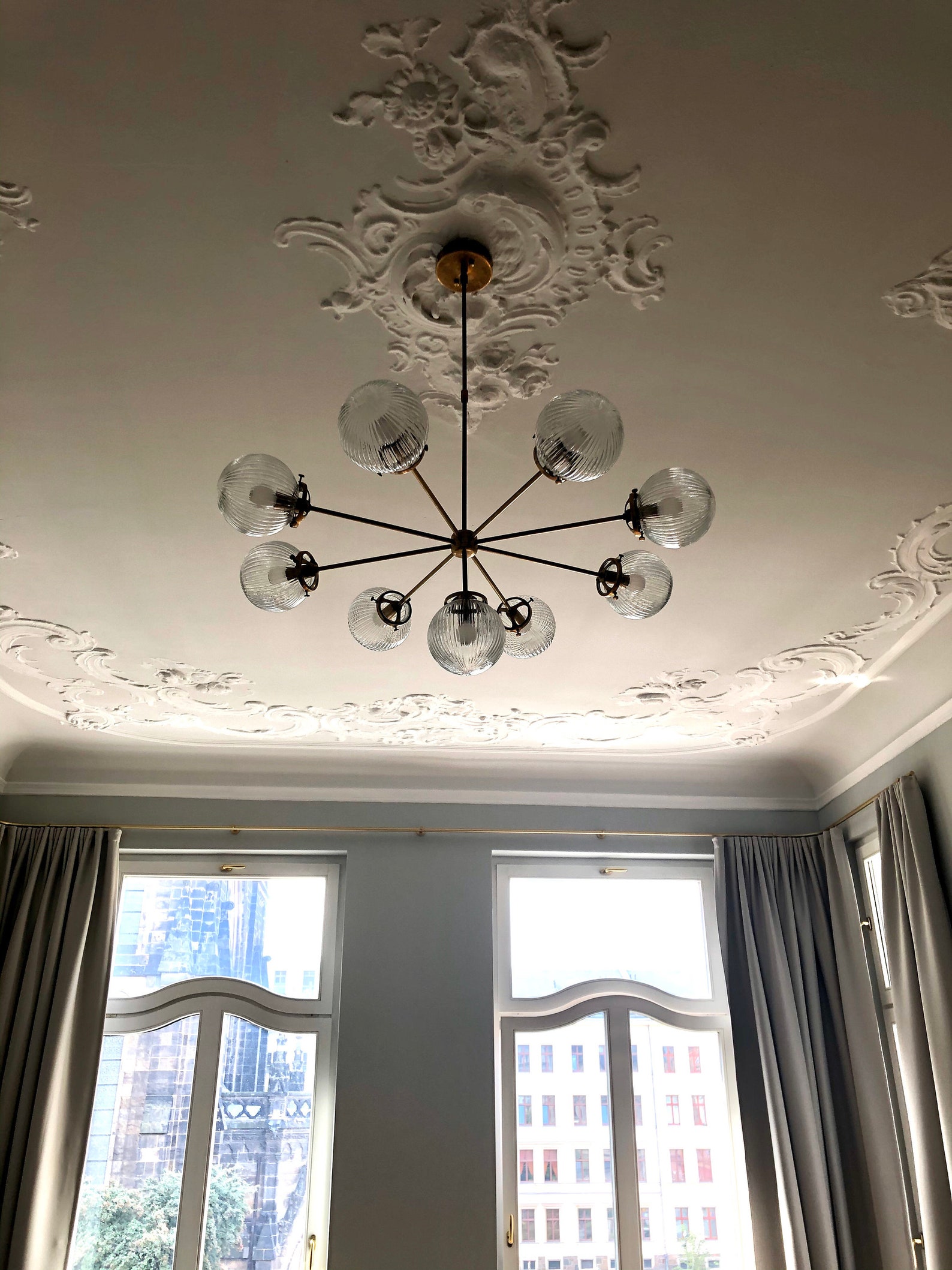 Gorgeous Mid Century Chandelier HELIOS Ceiling Light - Etsy