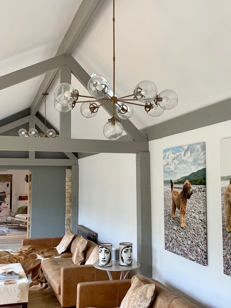 Gorgeous Mid Century Sputnik HELIO Chandelier Light Fixture , Large ...