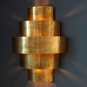 Modern Statement Wall Sconce KELLY Wall Light Sculpture , Handcrafted ...
