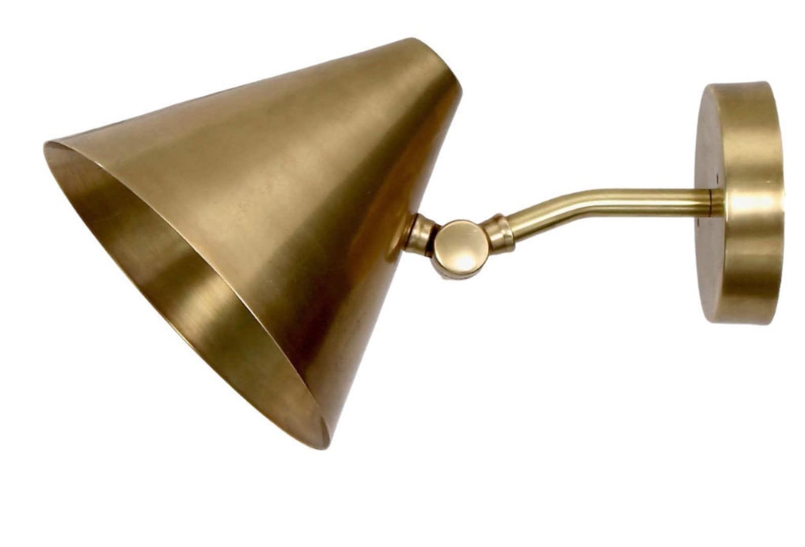 Modern Adjustable Wall Lamp Light Sconce CONO 2 , Handmade Brass Ceiling Spot Light Lamp , Flush ...