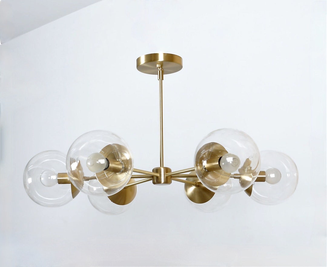 Gorgeous Mid Century Sputnik Chandelier Light Fixture Helio 3 , Modern ...