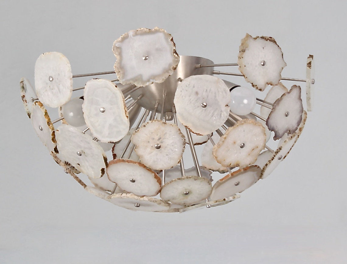 Gorgeous Flush Mount Sputnik Agate Ceiling Lamp Light - Etsy