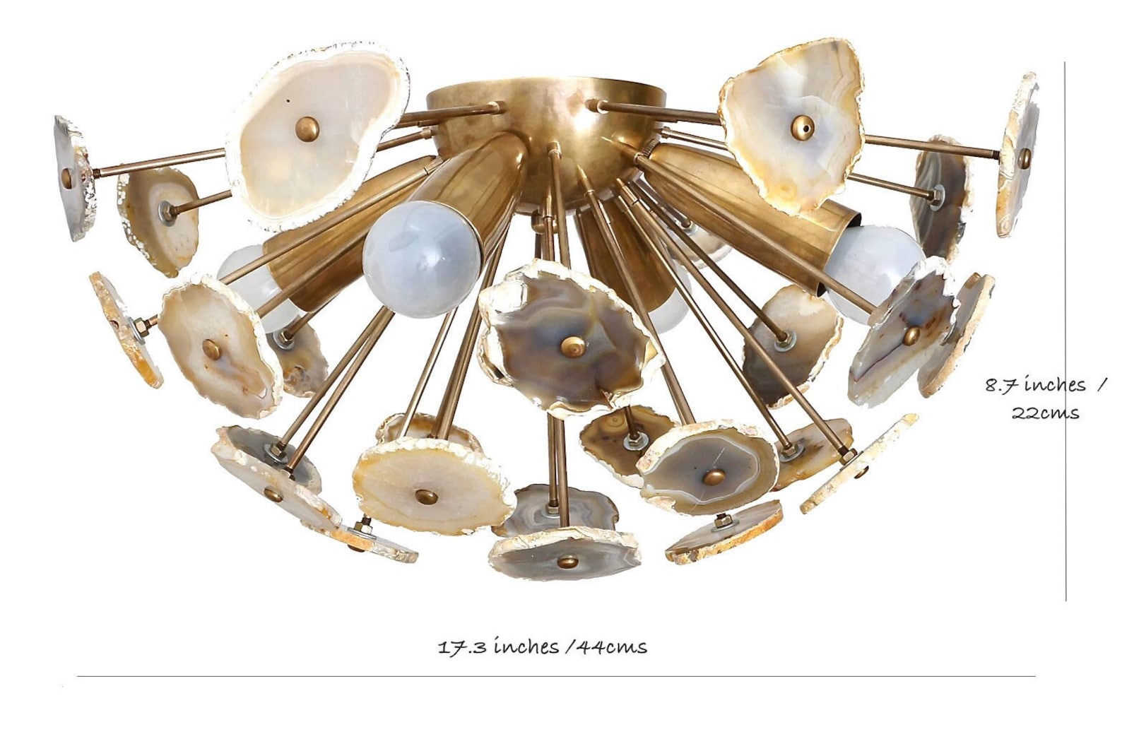 Gorgeous Flush Mount Sputnik Agate Ceiling Lamp Light , STELLAR 2 Low ...