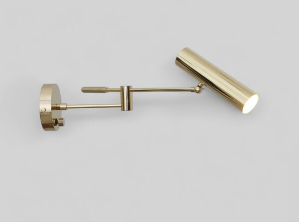 Raw Brass Round Kitchen Wall Fixture Mid Century Lighting Sputnik ...