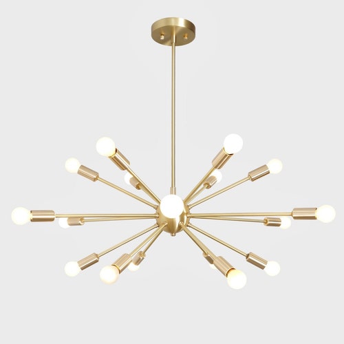 Gorgeous Mid Century Sputnik Chandelier Light Fixture Helio 3 - Etsy