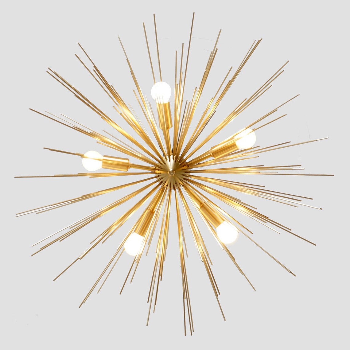 5 Light Mid Century Handmade Sputnik Chandelier AVA Starburst - Etsy