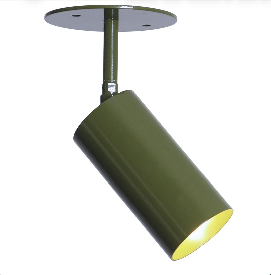 Brass Monopoint Ceiling Lamp: Modern Flush Mount Spotlight, 40 Degree ...