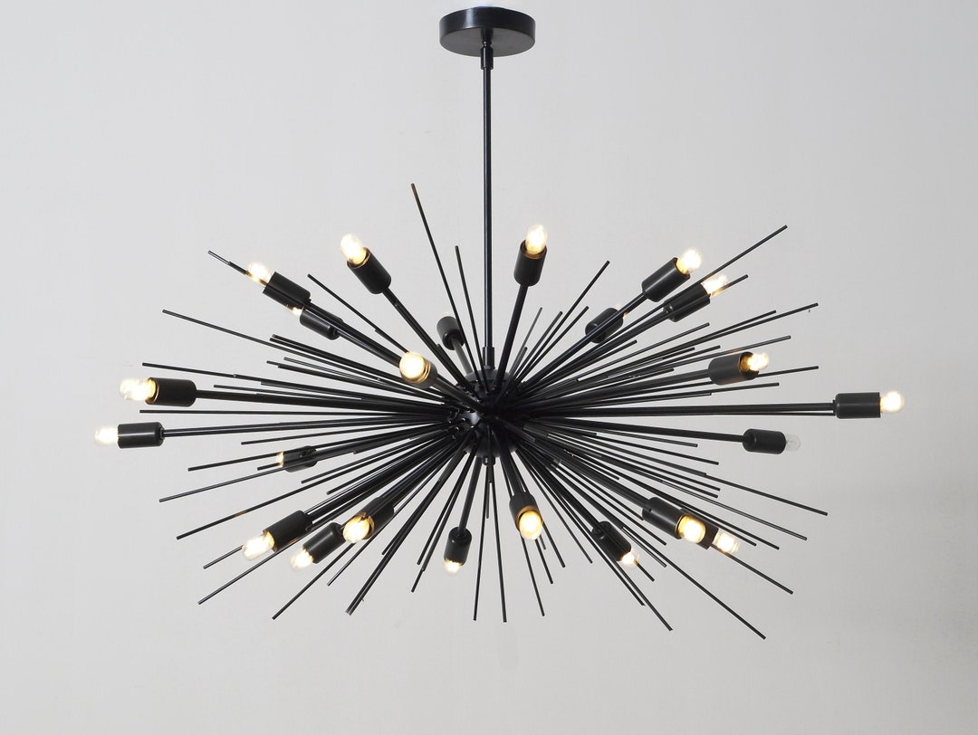 Gorgeous Large Mid Century Sputnik Chandelier SPURCHIN , Handmade ...
