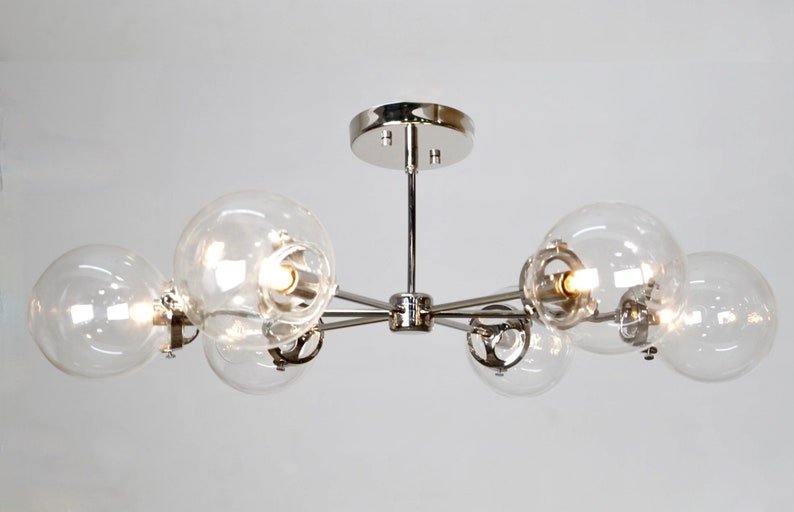Gorgeous Mid Century Sputnik Chandelier Light Fixture Helio 3 - Etsy