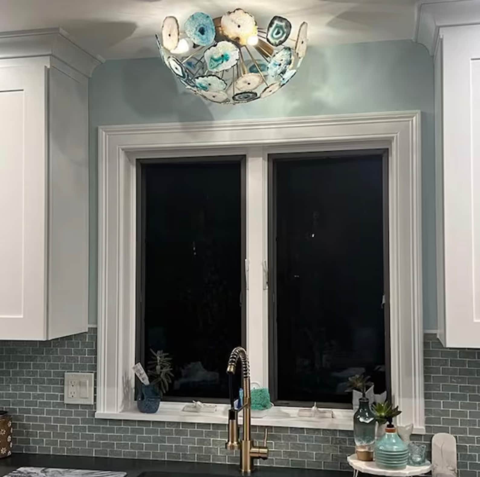 Gorgeous Flush Mount Sputnik Agate Ceiling Lamp Light , STELLAR 2 Low ...