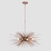 Copper Sputnik Chandelier, Mid Century Modern Starburst Ceiling Light ...