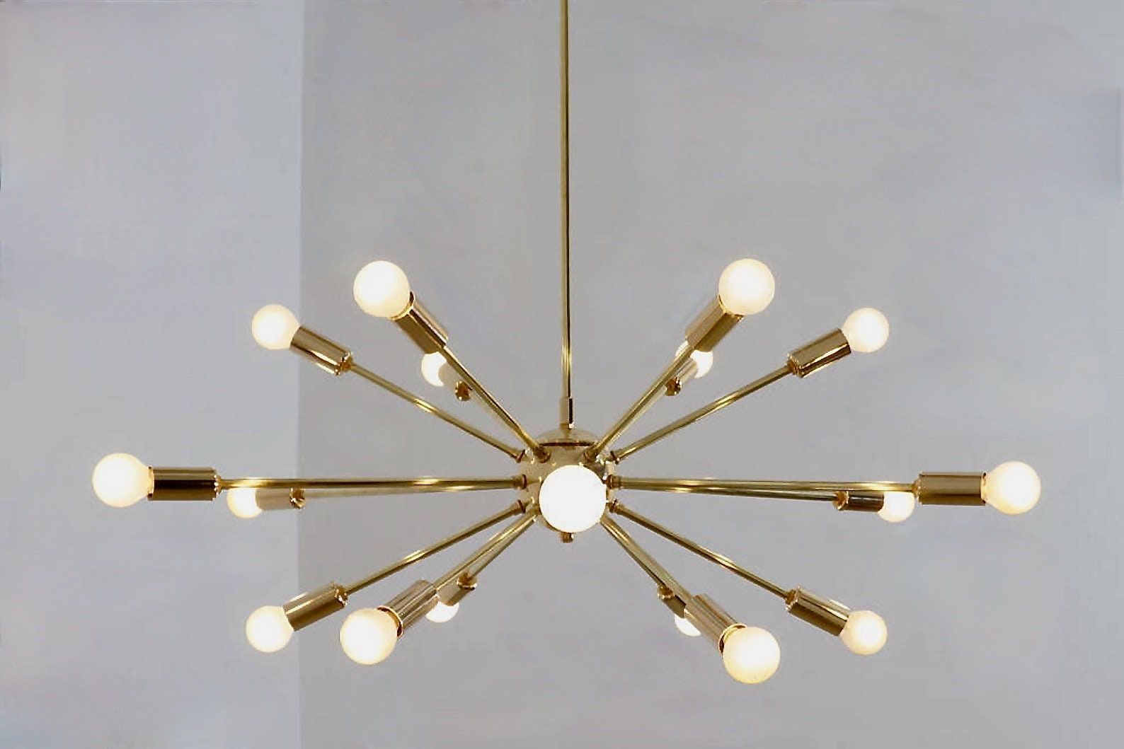 Mid Century Sputnik Chandelier , Modern Handmade CLASSIC Brass Sputnik ...