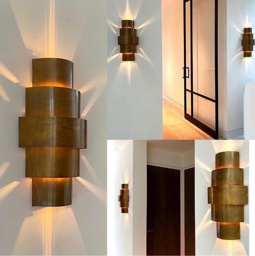 Modern Statement Wall Sconce KELLY Wall Light Sculpture , Handcrafted ...