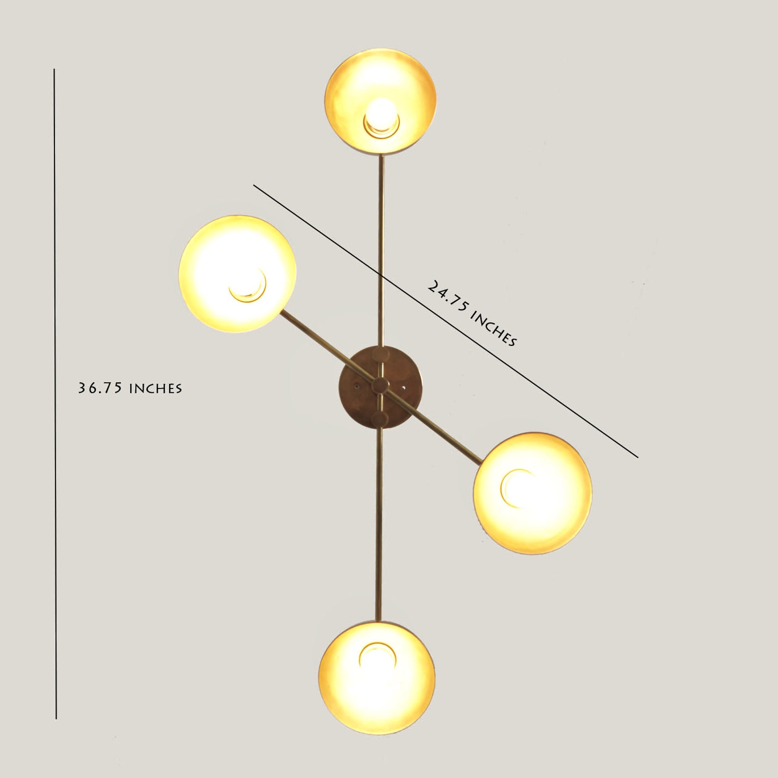 Modern 4 Light Handmade Lamp Ceiling Light BOLIVAR Modern - Etsy