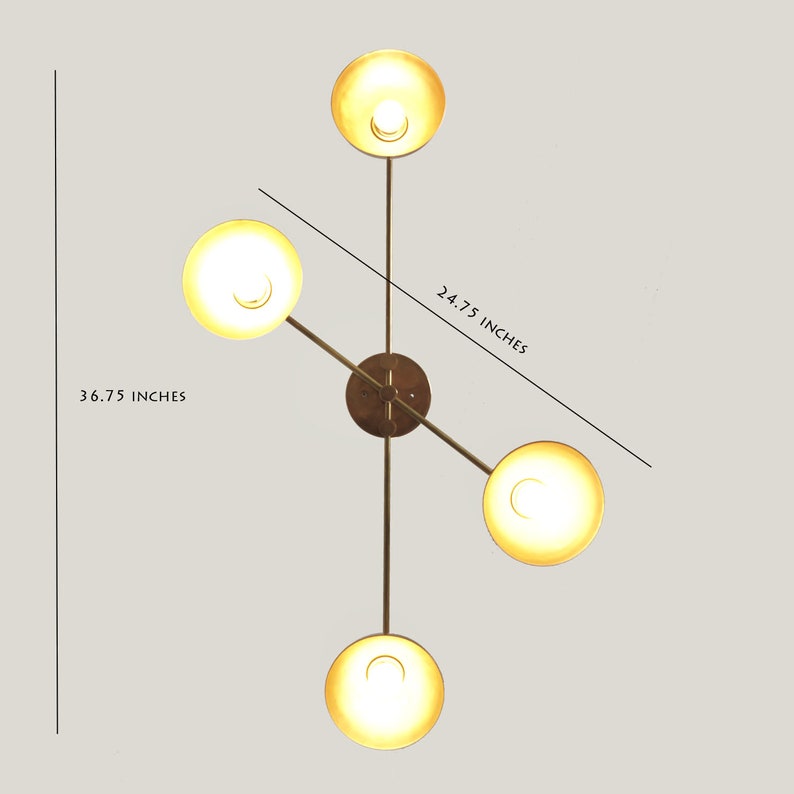 Modern 4 Light Handmade Lamp Ceiling Light BOLIVAR Modern - Etsy