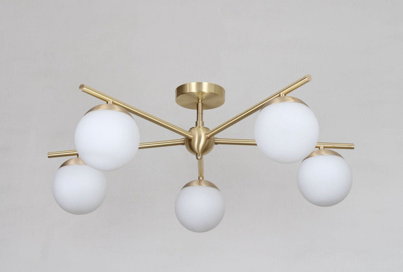 Modern Handmade Sputnik Chandelier GINA , Mid Century Sputnik Globe ...