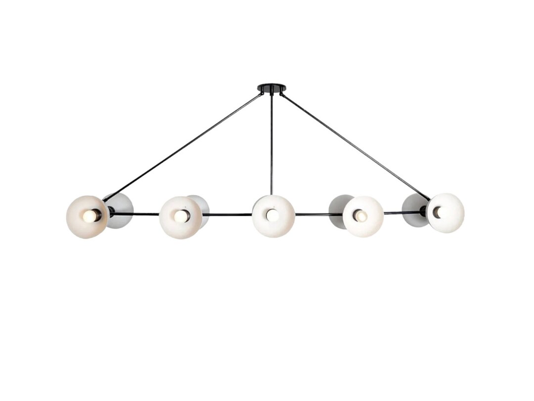 Statement Ceiling Pendant BOLIVAR , Large Modern Brass Ceiling Light ...