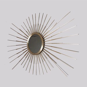 Stunning Mid- Century Modern Mirror , Sunburst Wall Mirror Starburst ...