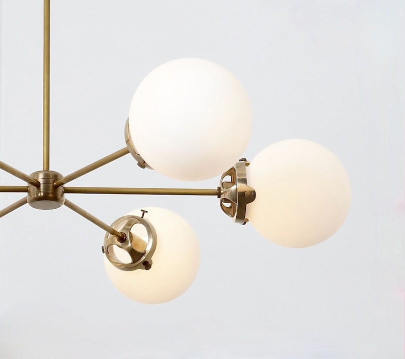 Gorgeous Mid Century Sputnik Chandelier Light Fixture Helio 3 - Etsy