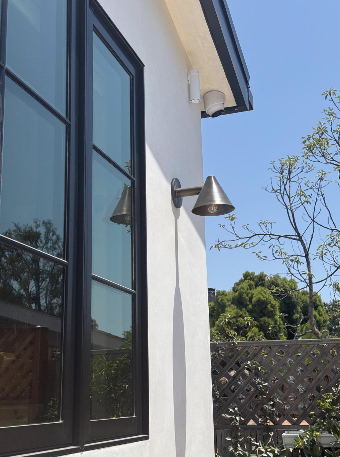 Handmade Brass Cone Wall Lamp, Modern Outdoor Down Light - Etsy