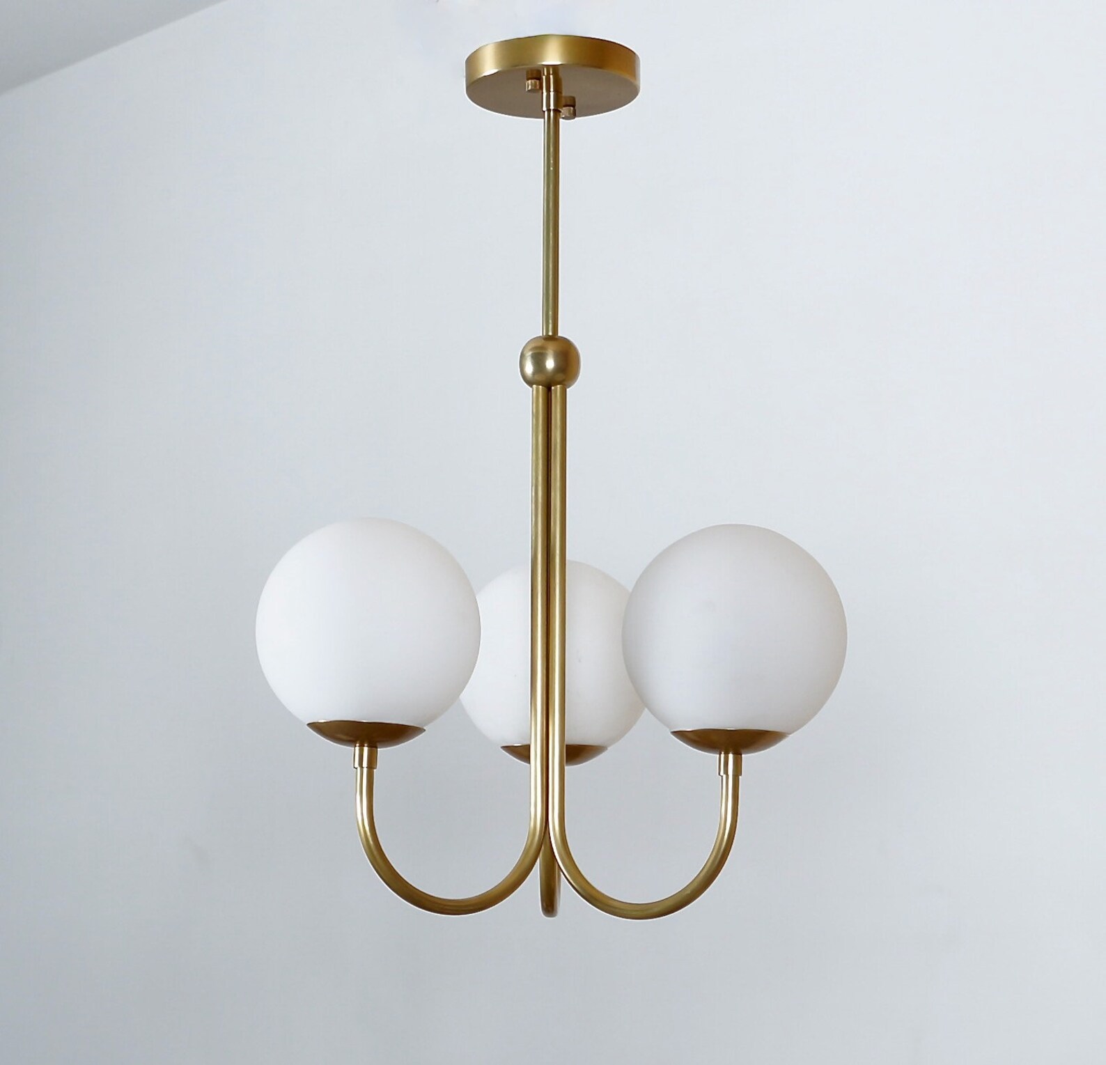 Modern Brass Ceiling Pendant Light Lamp Triple ANGEL Ceiling - Etsy