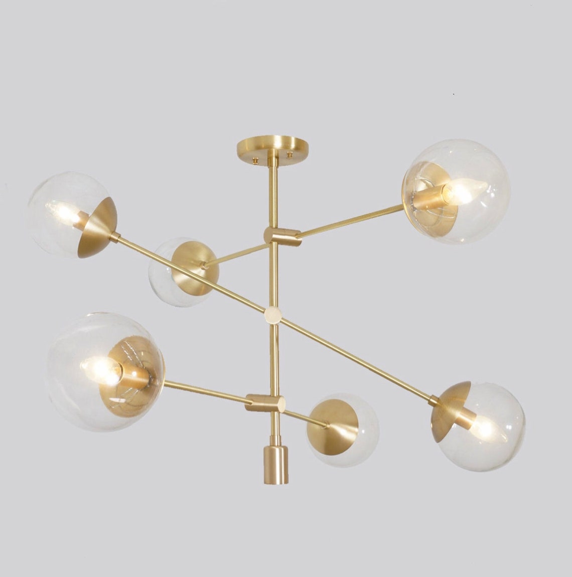 Modern Glass Globe Ceiling Pendant Light MARACAS Mobile - Etsy UK