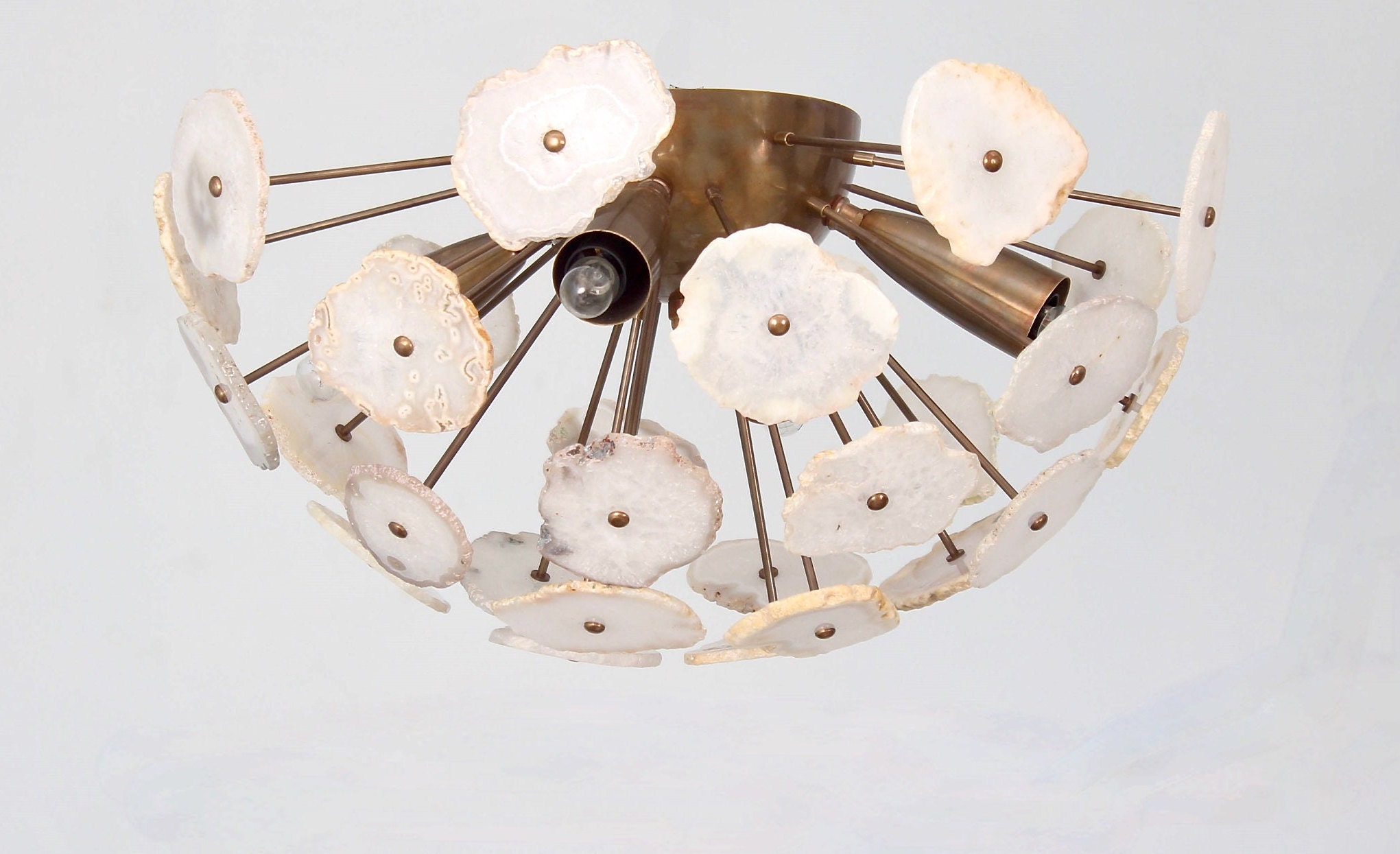Gorgeous Flush Mount Sputnik Agate Ceiling Lamp Light - Etsy