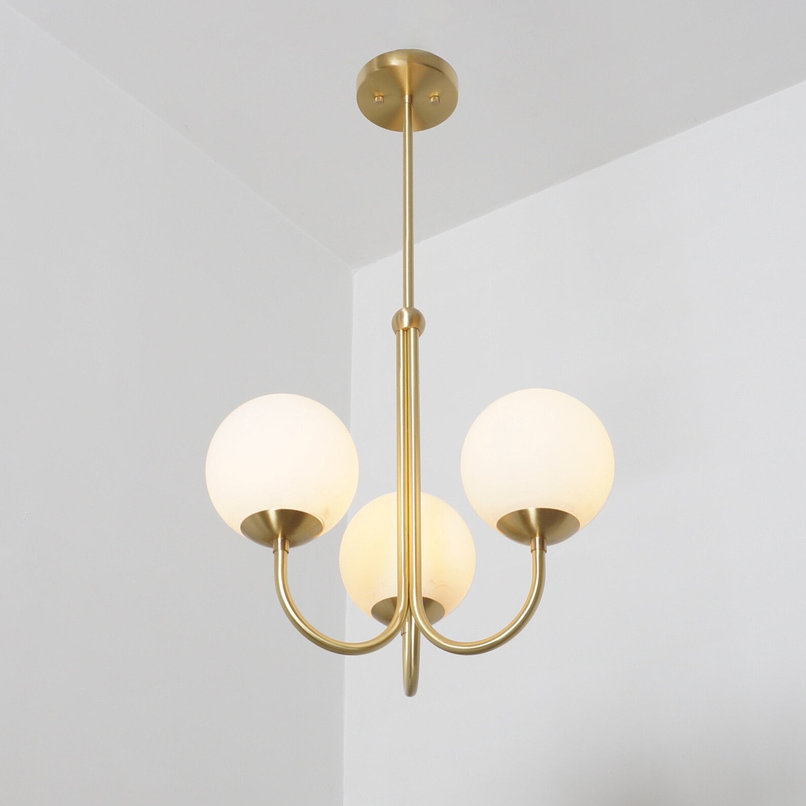 Modern Brass Ceiling Pendant Light Lamp Triple ANGEL Ceiling - Etsy
