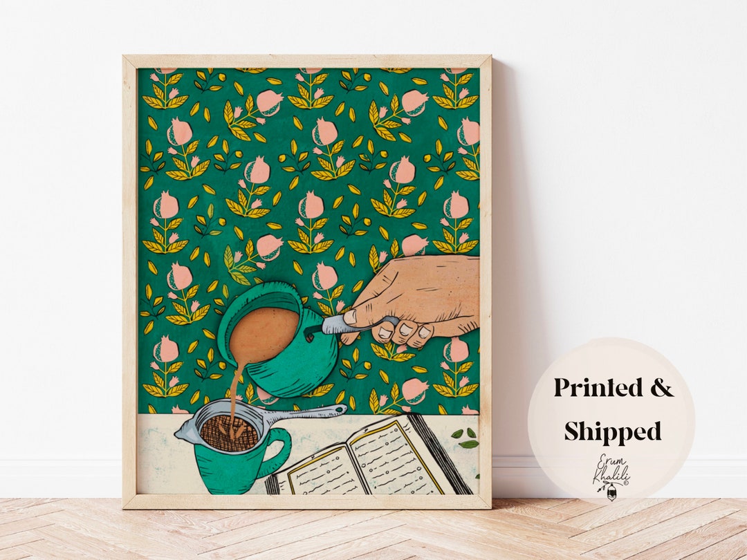 Coffee | Desi Pakistani Chai Wall Art Print | Tea Pot | Coffee Lover ...