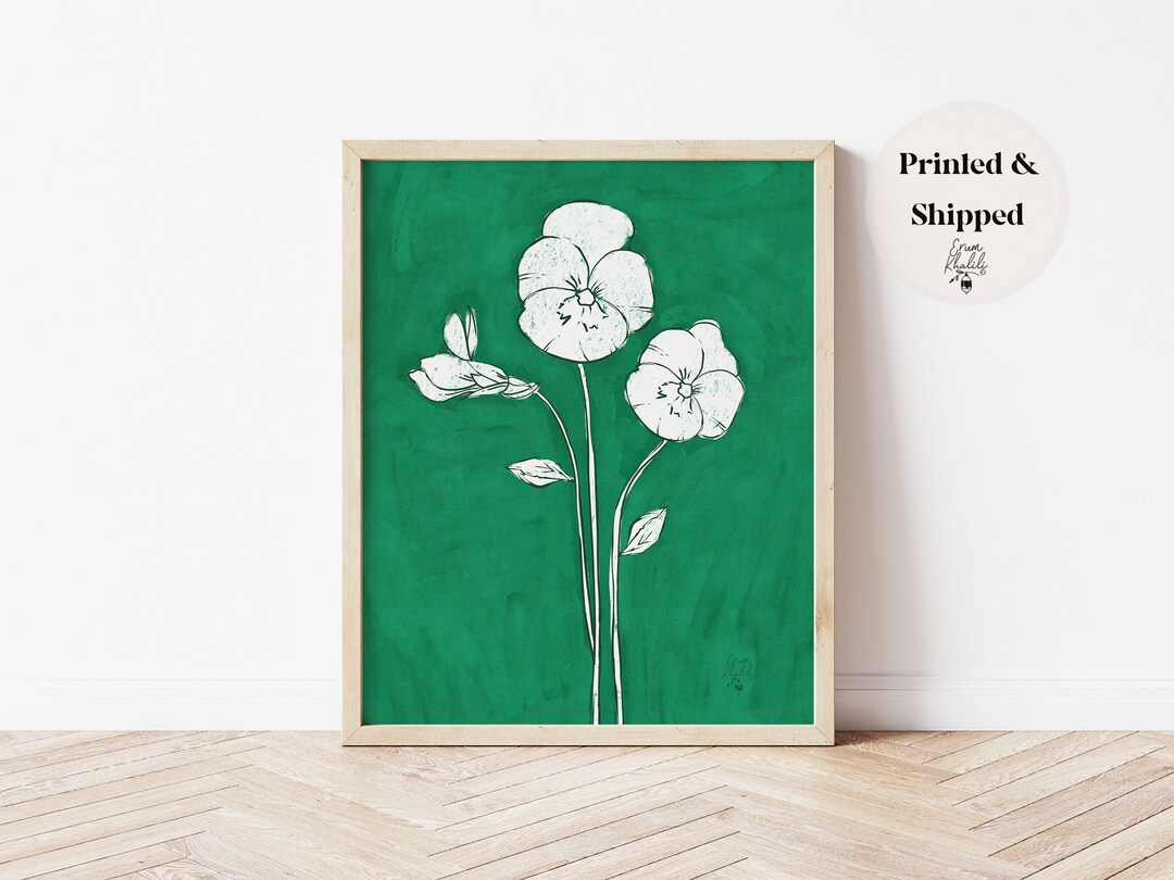 Violet Flower Painting, Birth Flower Bouquet, Violet Flower Artwork ...