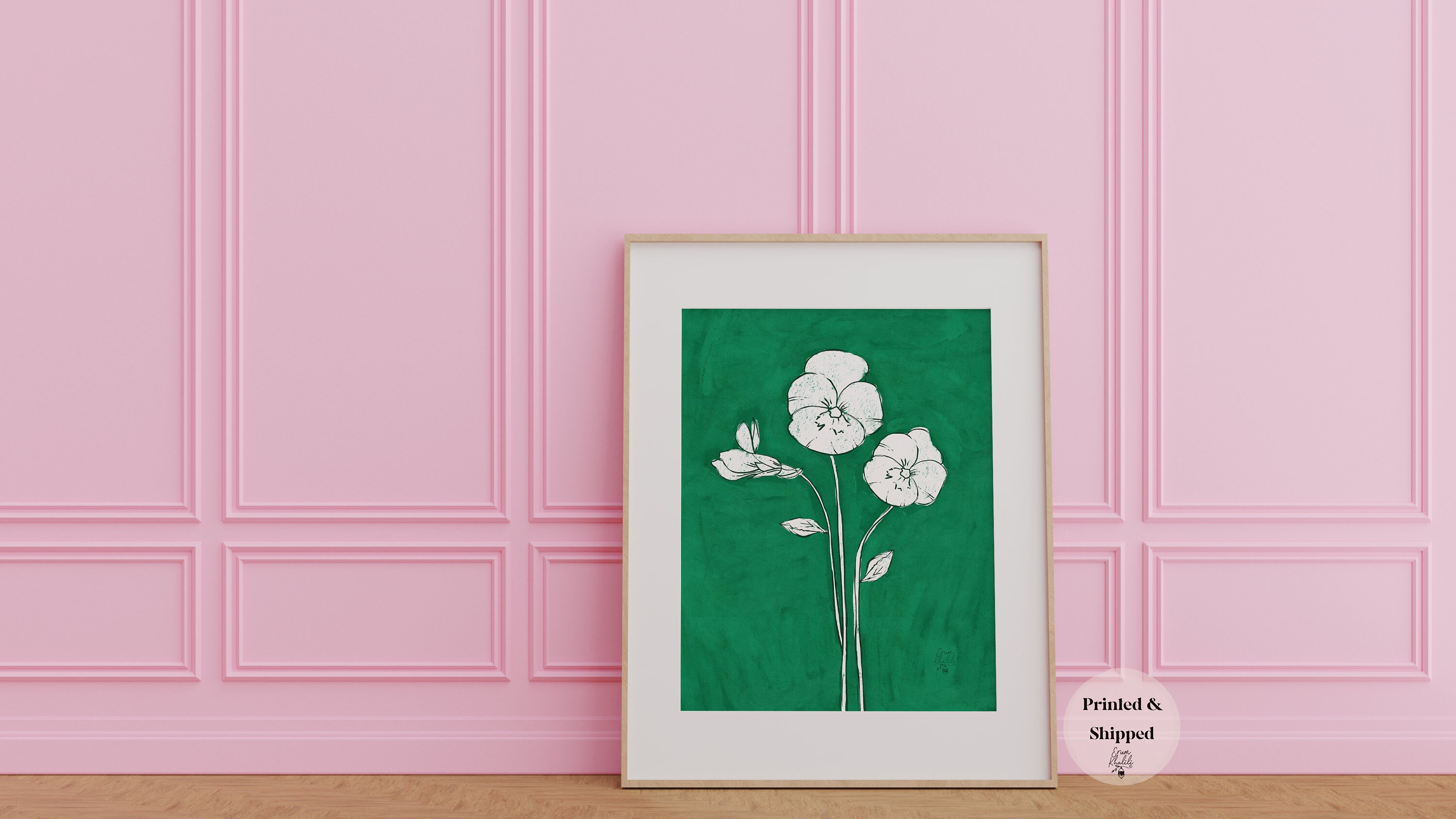 Violet Flower Painting, Birth Flower Bouquet, Violet Flower Artwork ...