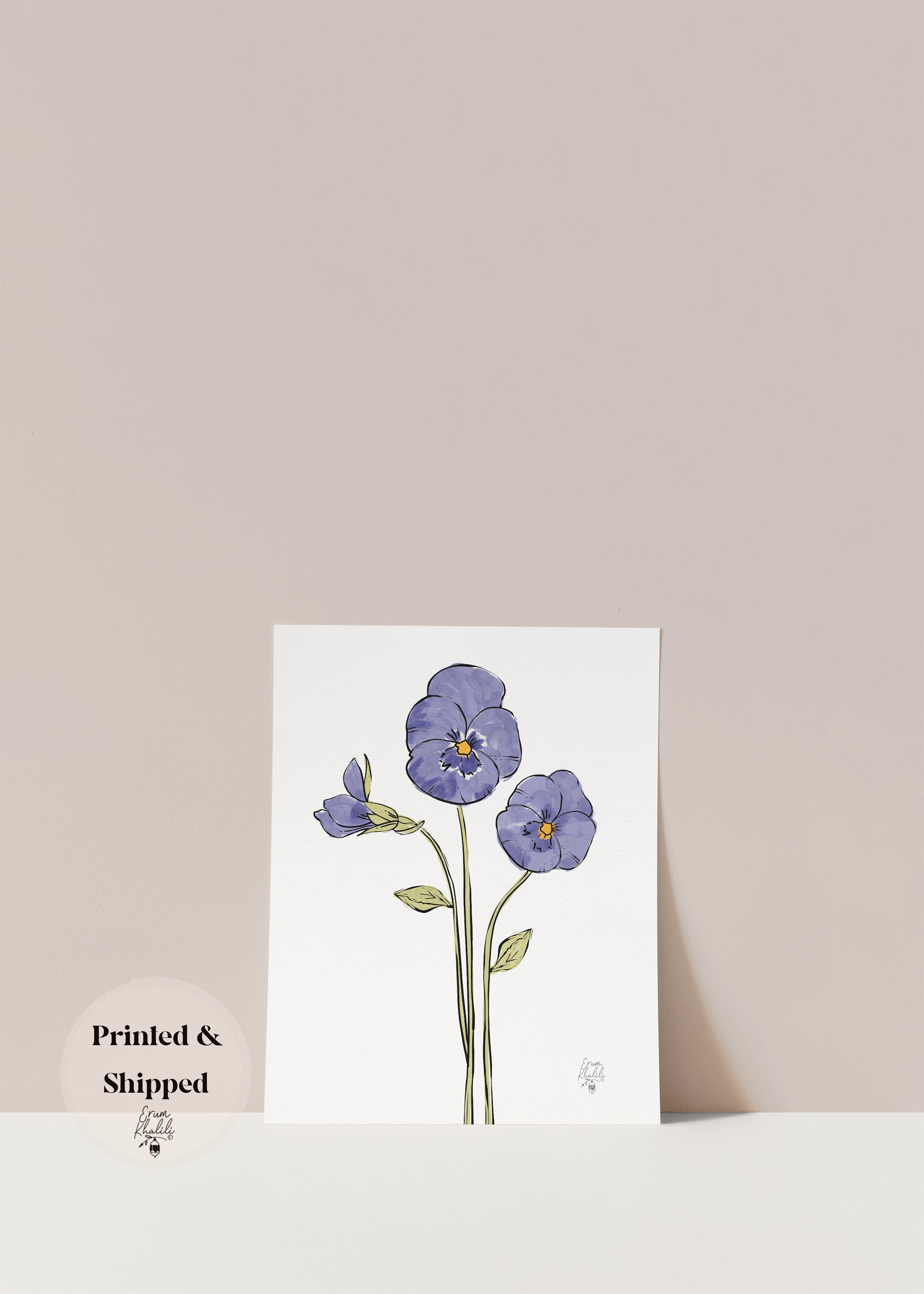 Violet Birth Flower Painting, Birth Flower Bouquet, Violet Flower ...