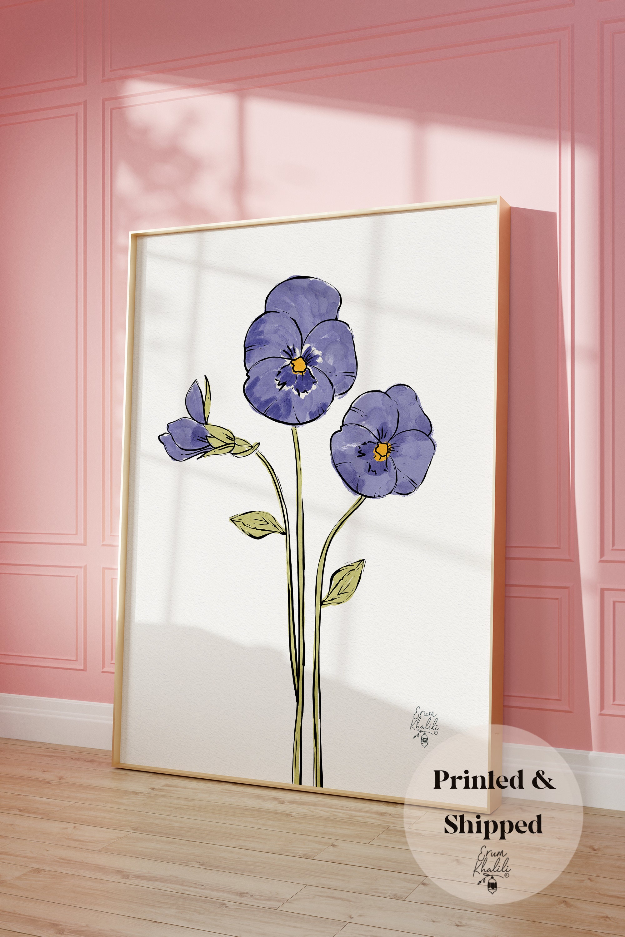Violet Birth Flower Painting, Birth Flower Bouquet, Violet Flower ...