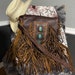 Macie Leather With Heavy Fringe and Turquoise Detail - Etsy