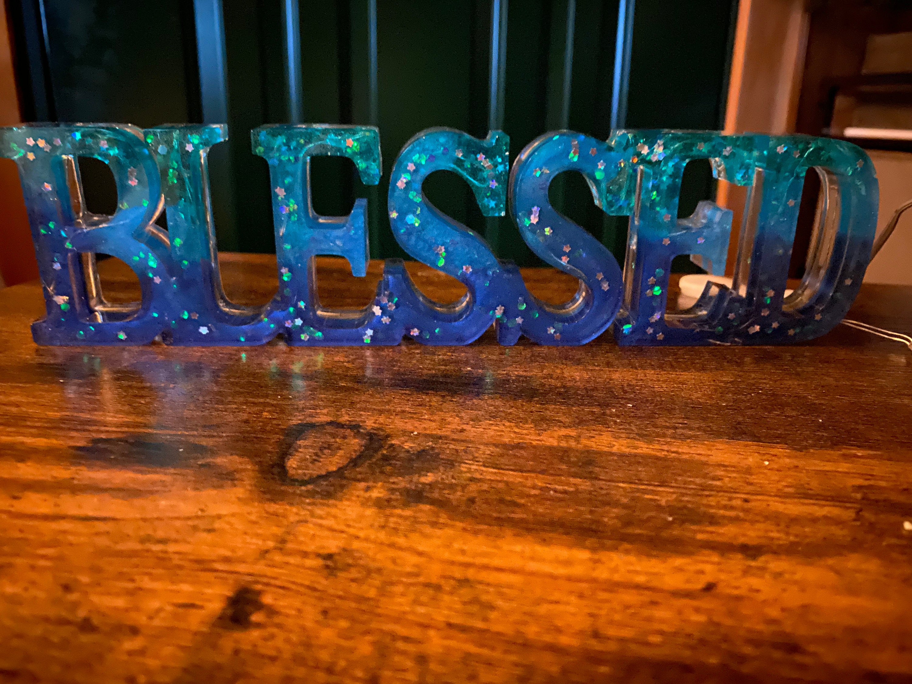 Illuminated Inspirational Blessed Sign, Meaningful Gift for Her ...